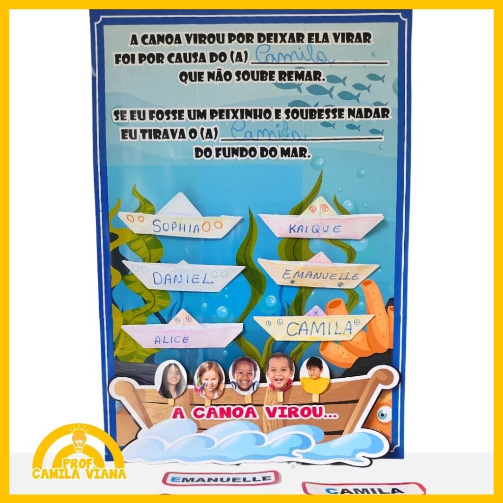 KIT A CANOA VIROU (PARA TRABALHAR IDENTIDADE E NOME PRÓPRIO) – Prof ...
