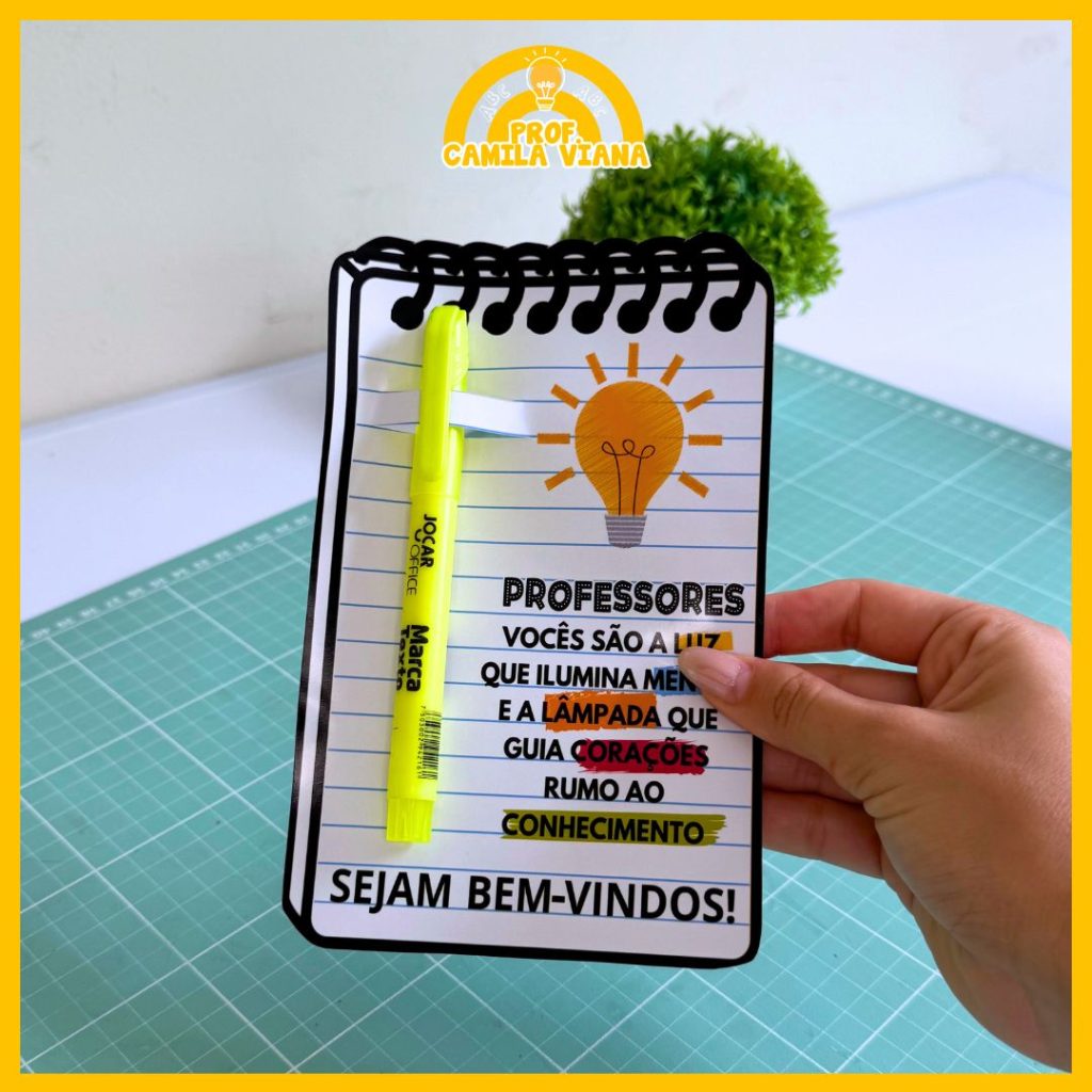 Painel Lembrancinhas De Boas Vindas Professores Prof Camila Viana
