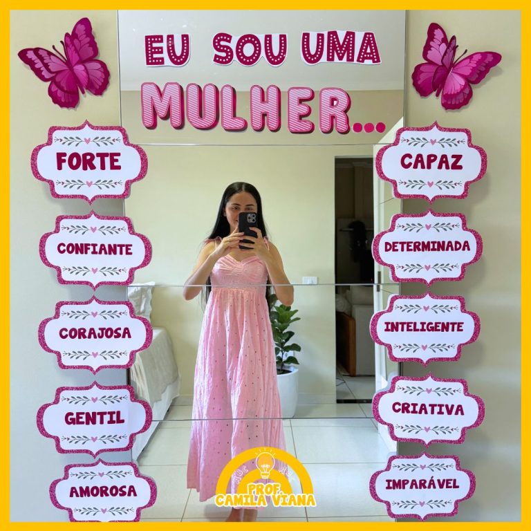 ESPELHO DAS AFIRMAÇÕES – DIA DA MULHER – Prof. Camila Viana